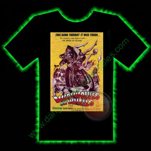 Werewolves On Wheels Horror T Shirt By Fright Rags Large Dangerzone